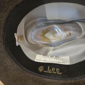 lee royal | Accessories | Vintage Lee Royal Beaver Finish Fur Felt ...